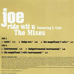 【ナスティーストリートレコード】JOE / RIDE WIT U (欧州原盤/REMIX) [ 中古レア盤 お宝！美A級品！飾りたいジャケ ...