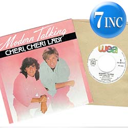 【ナスティーストリートレコード】MODERN TALKING / CHERI CHERI LADY (7インチ) [ 中古レア盤 お宝！フランス版ジャケ7"！哀愁ハイエナ最高峰！]